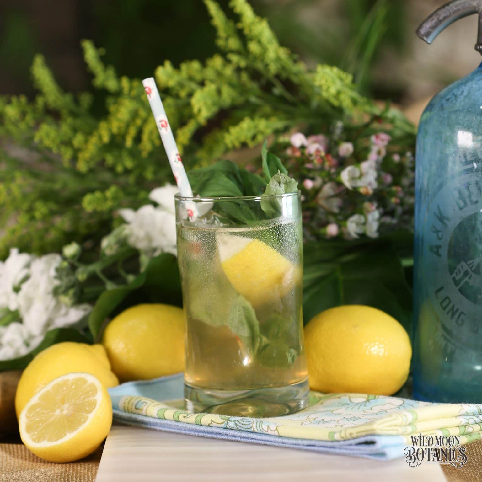Lemon Basil Spritzer | 7 Lemon | Wild Moon | Hartford Flavor