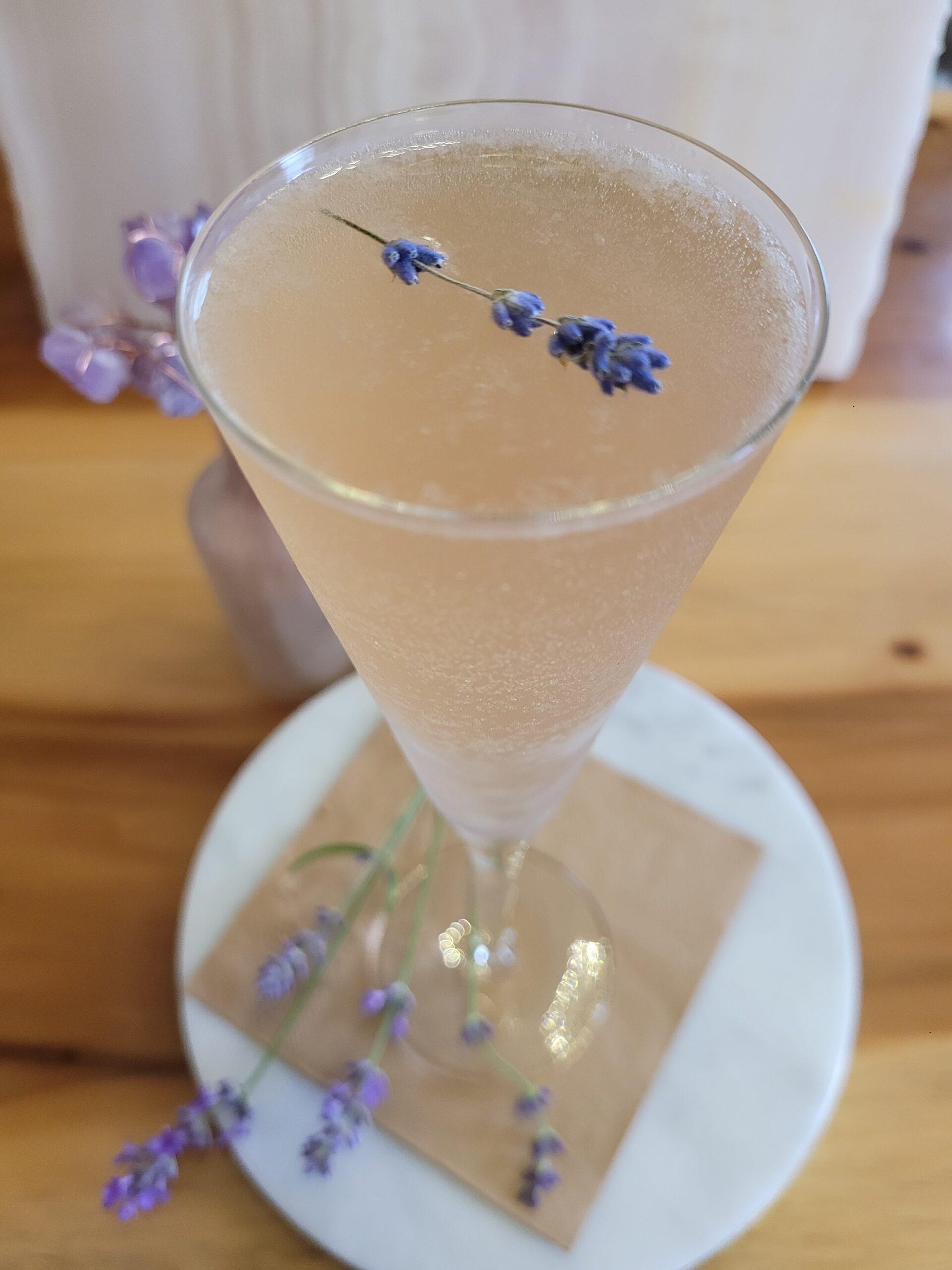 Provence 75 | Lavender, Lemon Juice, Organic Vodka, Zilch | Wild Moon ...